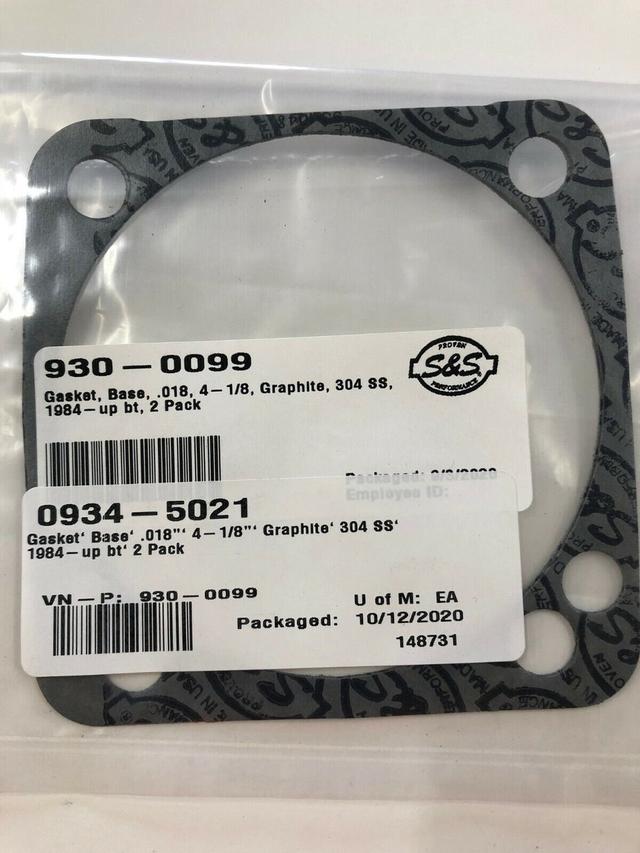 Complete Head and Base Gasket Kit for S&S 4-1/8" Bore Evolution SSW En ...