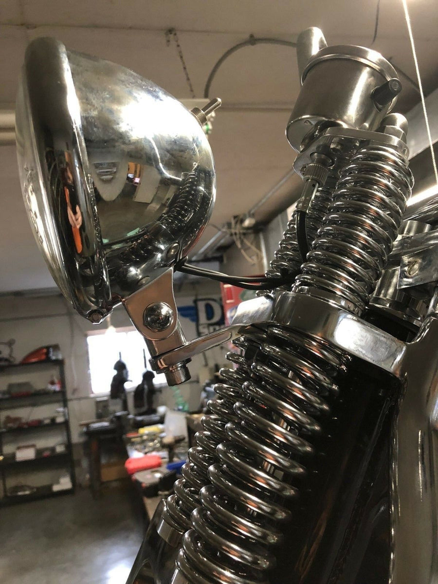 Black Headlight Mount Bracket For Springer Front Ends – Rivercity Cycle ...