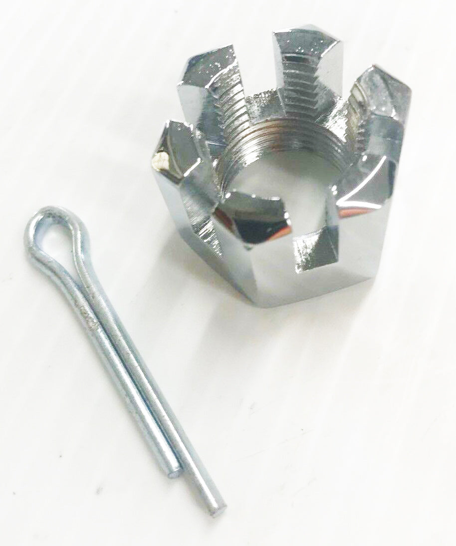 3/4" AXLE CHROME CASTLE NUT & COTTER PIN KIT – Rivercity Cycle Parts