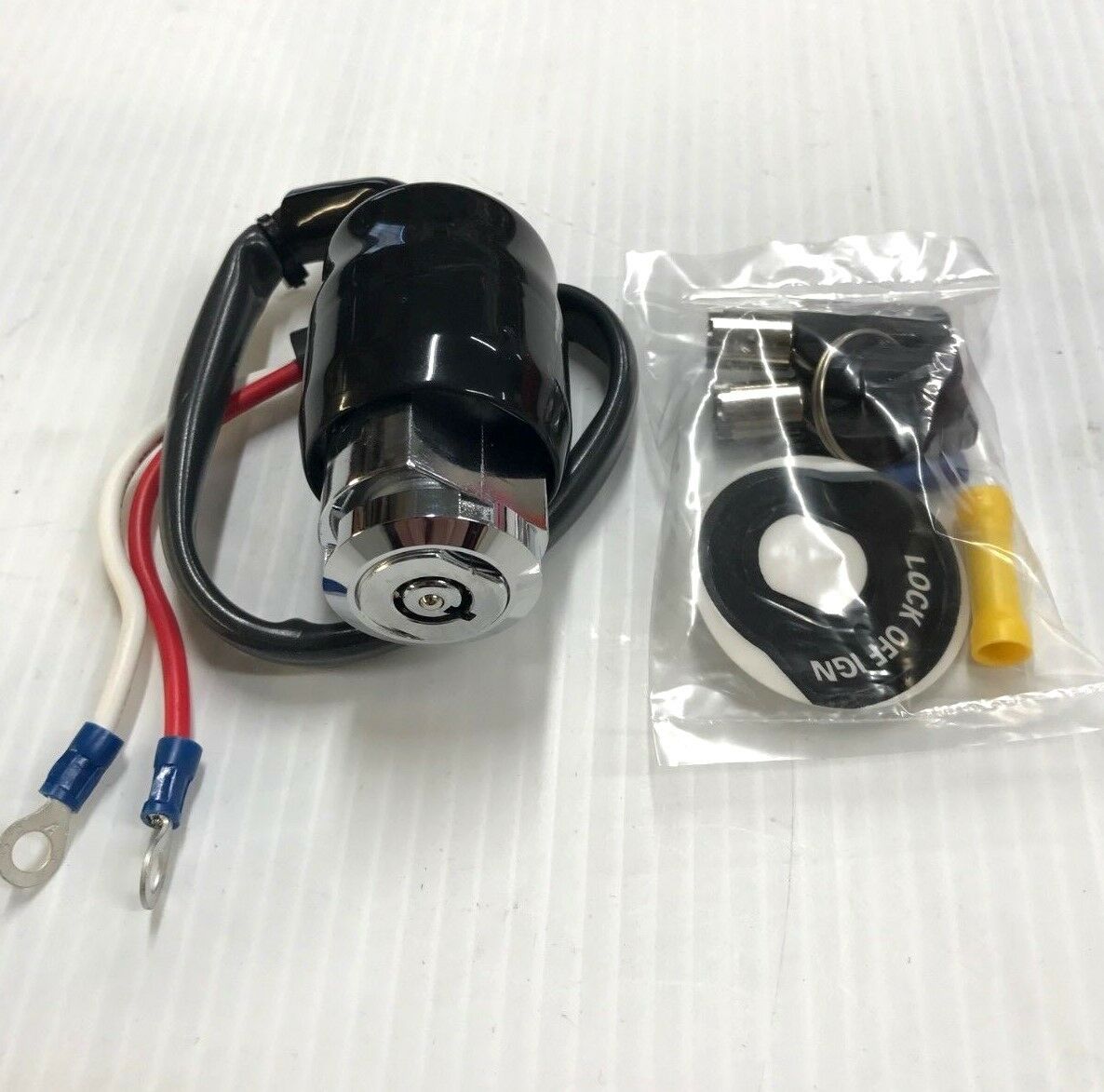 2 Wire 2 Position Round Key Ignition Switch For Harley FX FXR XL ...